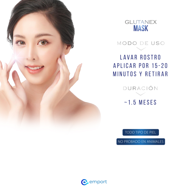 GLUTANEX™ MASK (15 Mascarillas) – Mascarilla facial aclaradora de la ...
