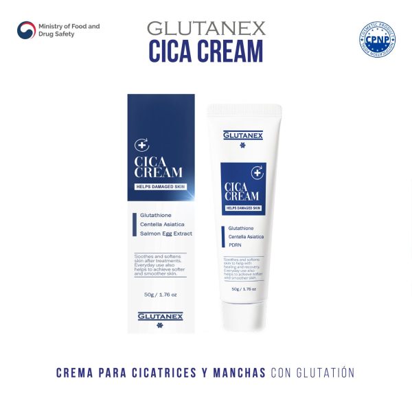GLUTANEX™ CICA CREAM Crema Desvanecedora de Cicatrices y Manchas con ...