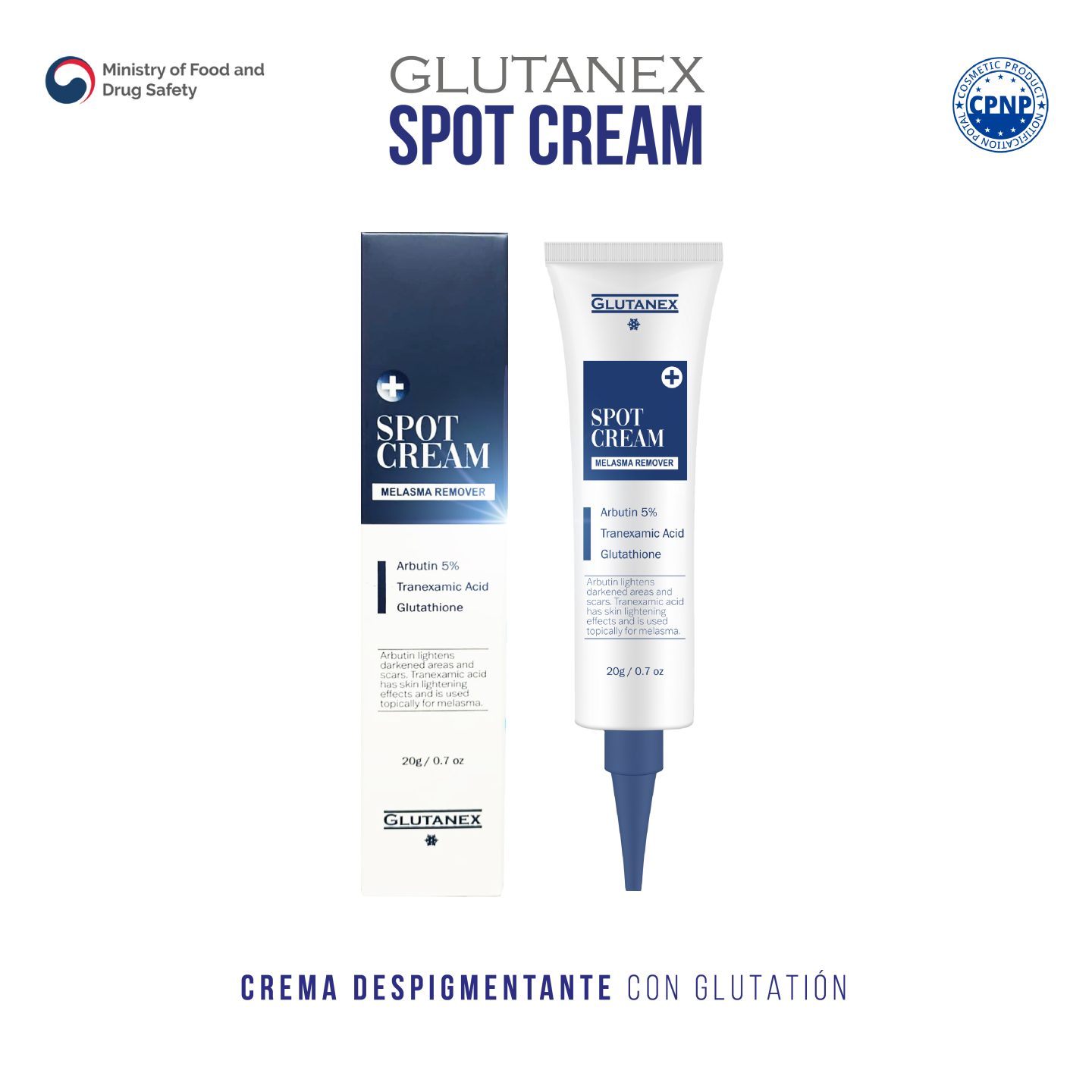 GLUTANEX™ SPOT CREAM Crema Despigmentante y Antioxidante con Glutatión ...