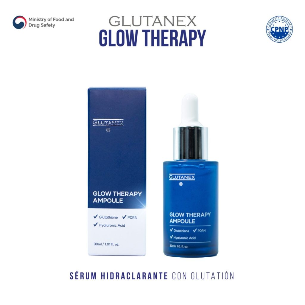 GLUTANEX™ GLOW THERAPY Serum Hidraclarante, Reparador y Antioxidante con Glutatión, PDRN de ...