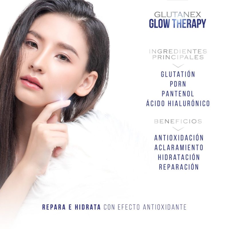 GLUTANEX™ GLOW THERAPY Serum Hidraclarante, Reparador y Antioxidante con Glutatión, PDRN de ...