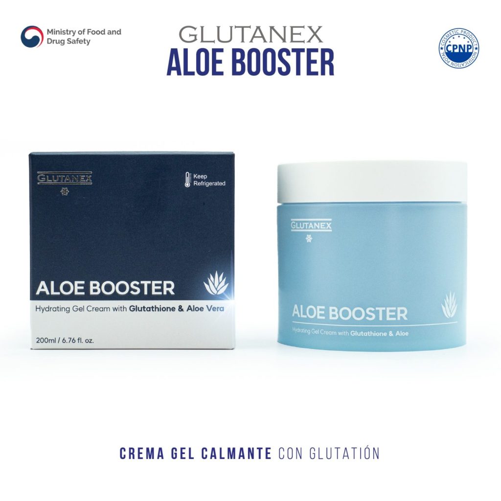 GLUTANEX™ ALOE BOOSTER Crema Gel Calmante, Hidratante, Reparadora y ...