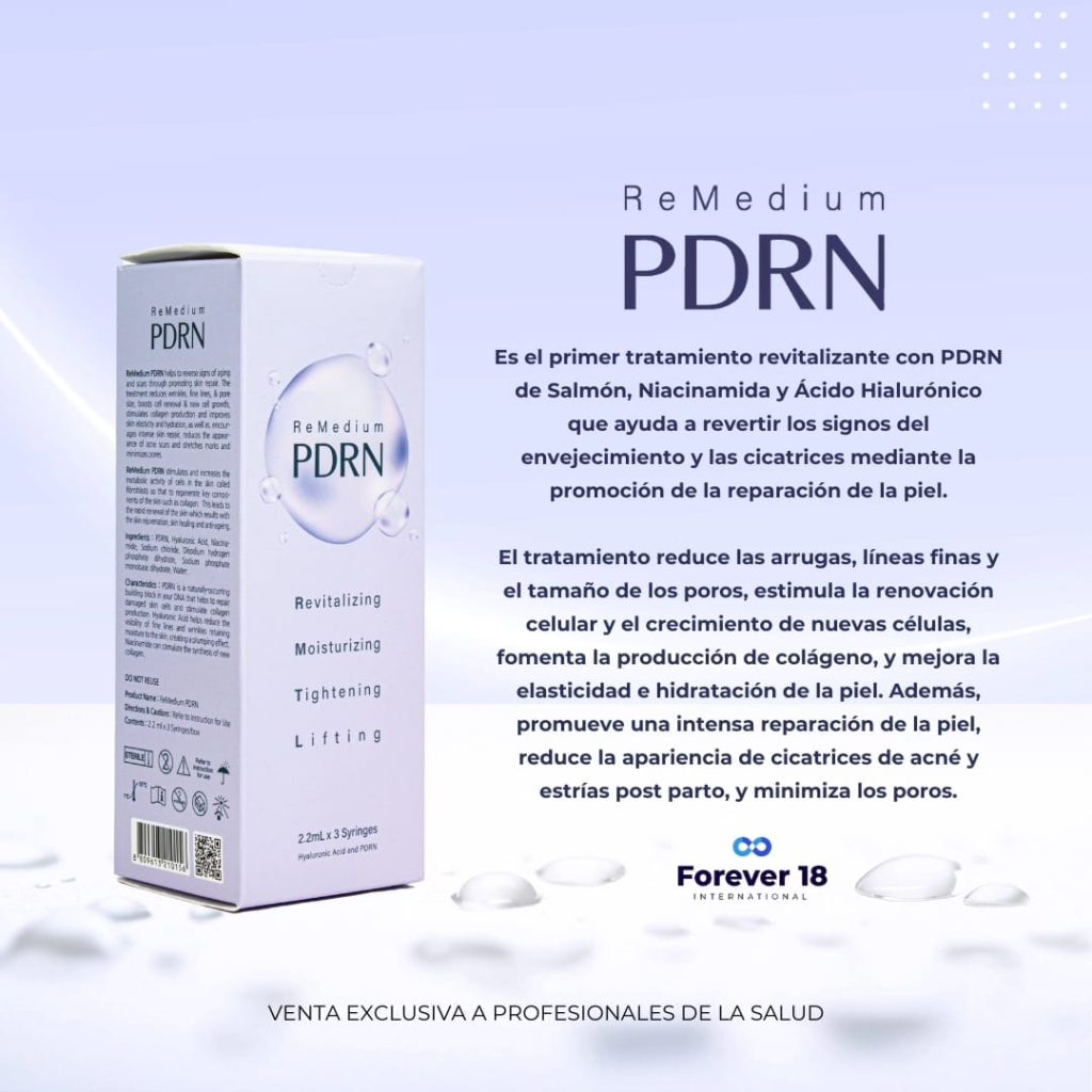REMEDIUM PDRN™ Solución para Rejuvenecimiento y Regeneración Facial con PDRN de Salmón al 7.5% ...