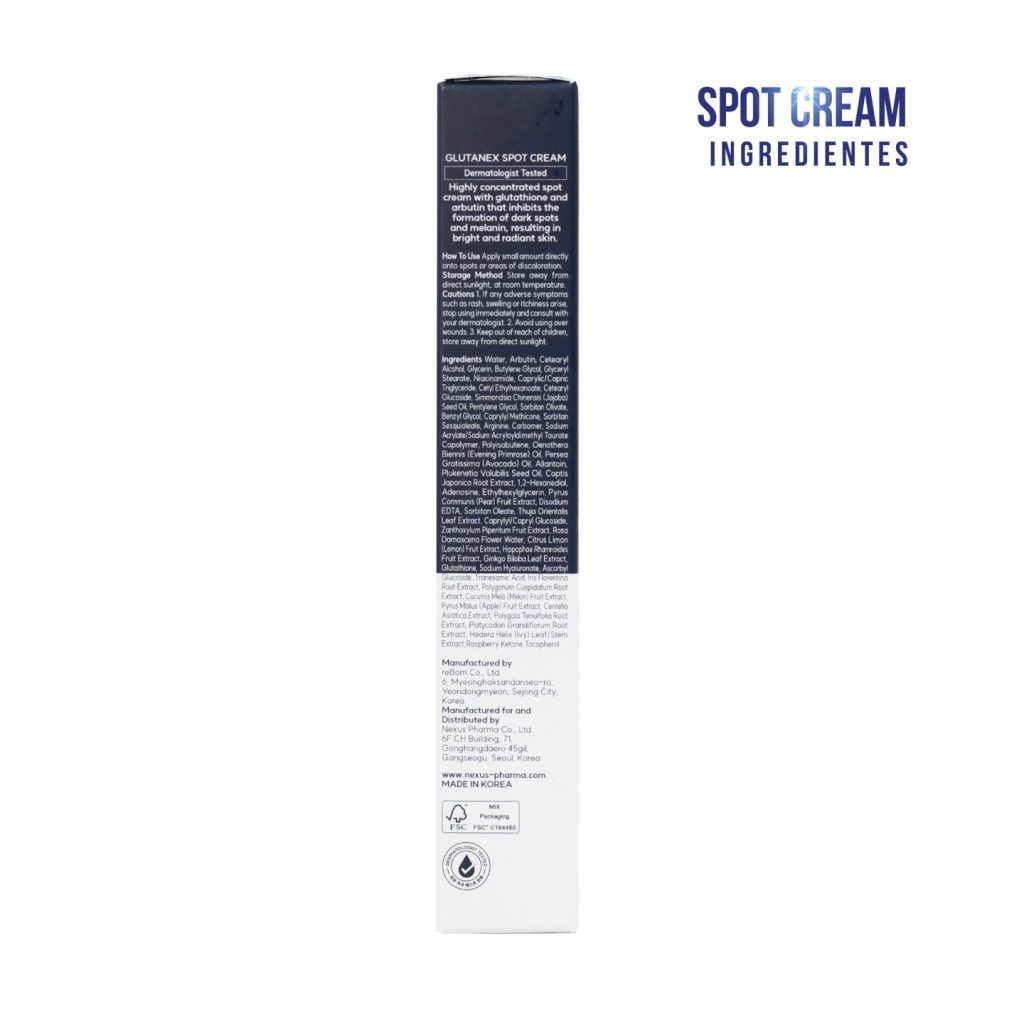 GLUTANEX™ SPOT CREAM Crema Despigmentante y Antioxidante con Glutatión ...